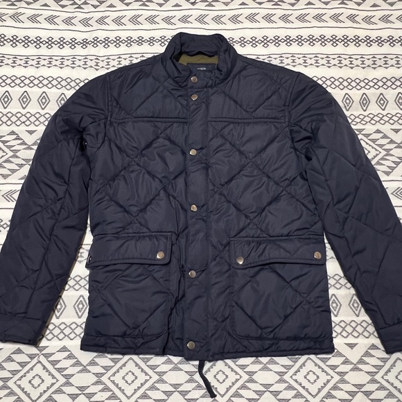J. Crew | Jackets & Coats | Jcrew Quilted Jacket Navy | Poshmark